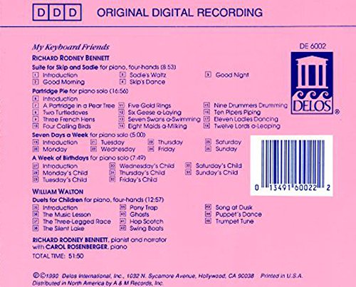 My Keyboard Friends - Richard Rodney Bennett & Carol Rosenberger ...