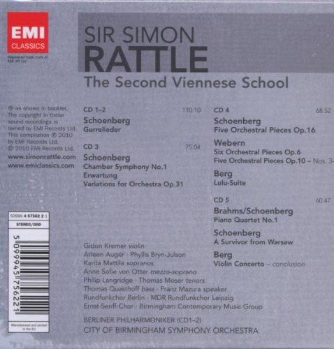 Sir Simon Rattle Edition: The Second Viennese School Works (5 CDs) – ClassicSelect World