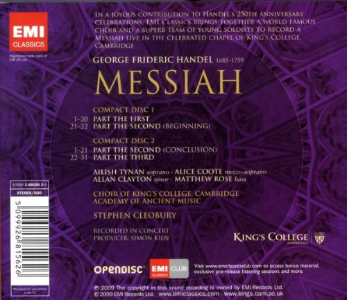 Handel: Messiah - Academy of Ancient Music, Choir of King's College, C – ClassicSelect World