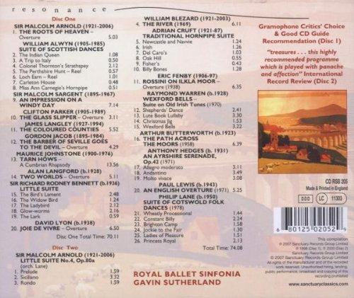 THE BRITISH LIGHT MUSIC COLLECTION 1 - Royal Ballet Sinfonia, Gavin Su ...