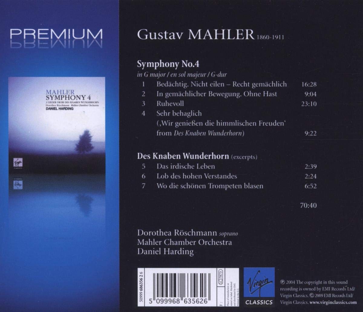 Mahler: Symphony No 4, Des Knaben Wunderhorn (Excerpts) - DANIEL HARDI – ClassicSelect World