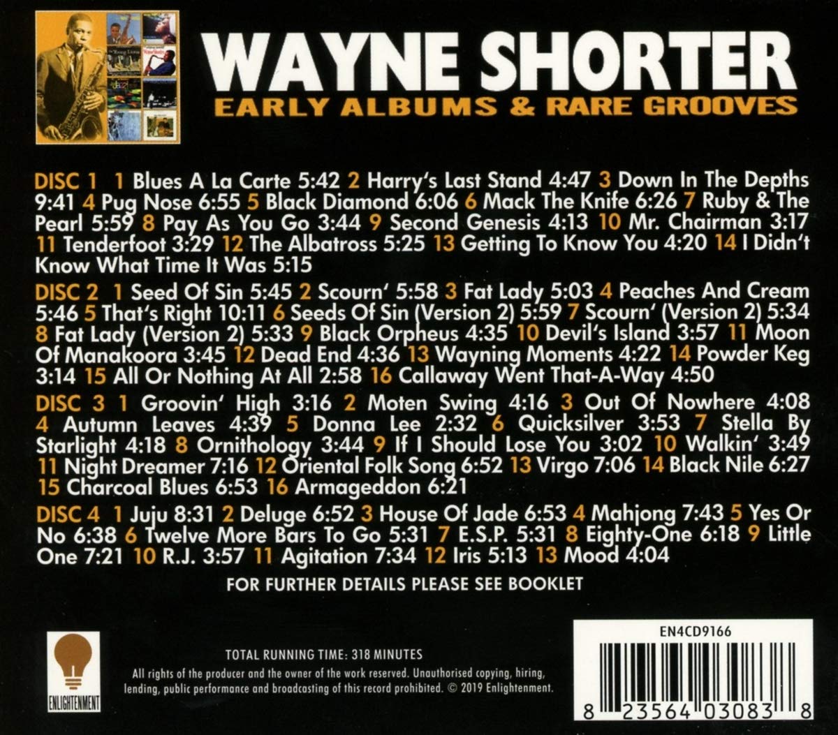 WAYNE SHORTER: Early Albums & Rare Grooves (4 CDS) – ClassicSelect World