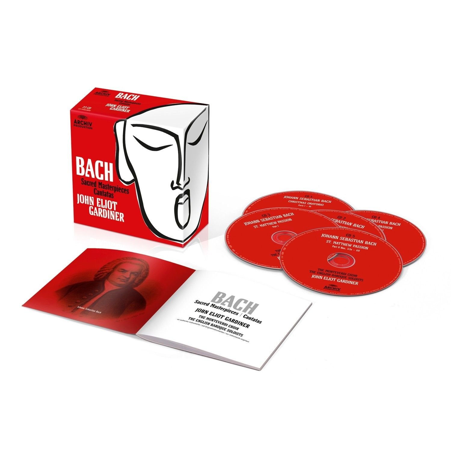 BACH: SACRED MASTERPIECES & CANTATAS - JOHN ELIOT GARDINER (22 CDS ...