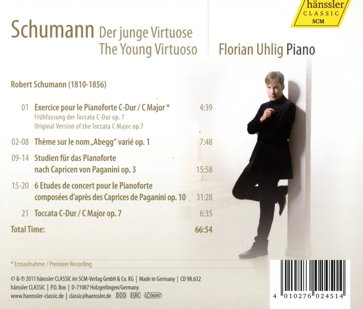 SCHUMANN: The Young Virtuoso (Complete Piano Works, Vol. 2) - Florian – ClassicSelect World