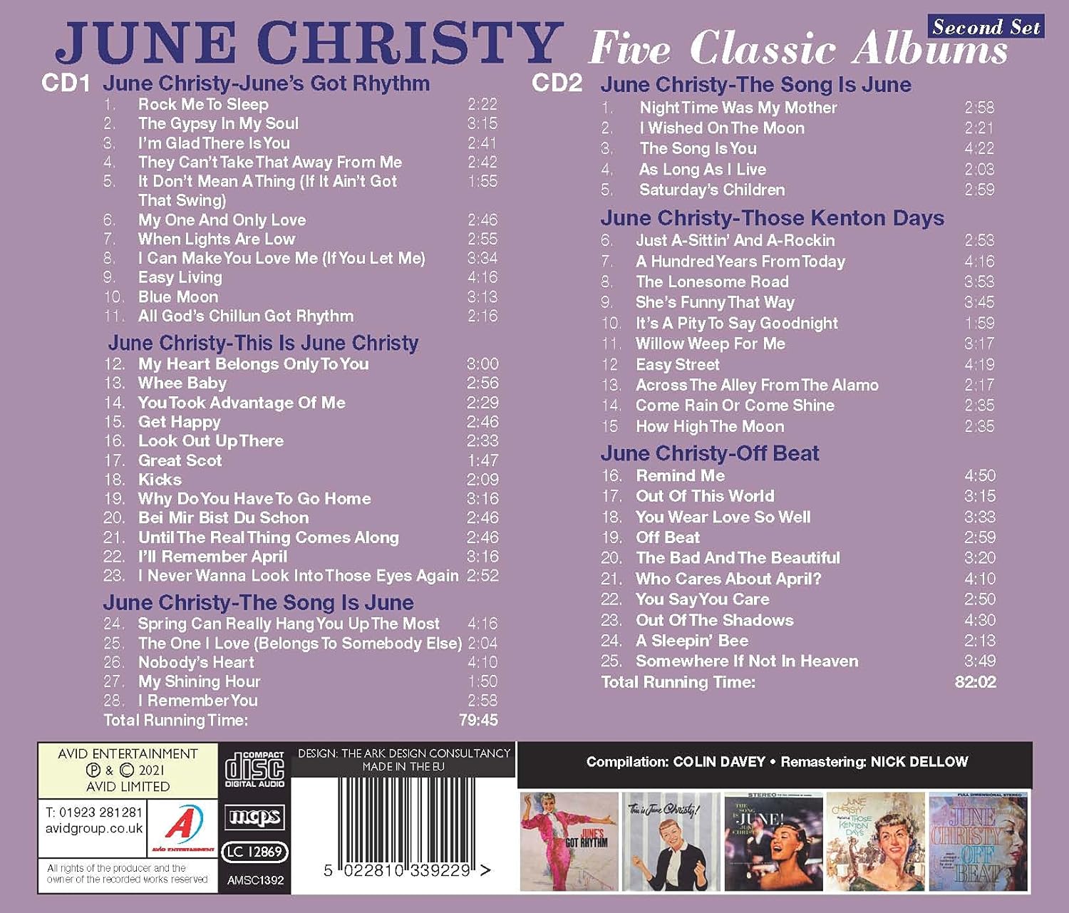 JUNE CHRISTY - Five Classic Albums (2 CDS) – ClassicSelect World