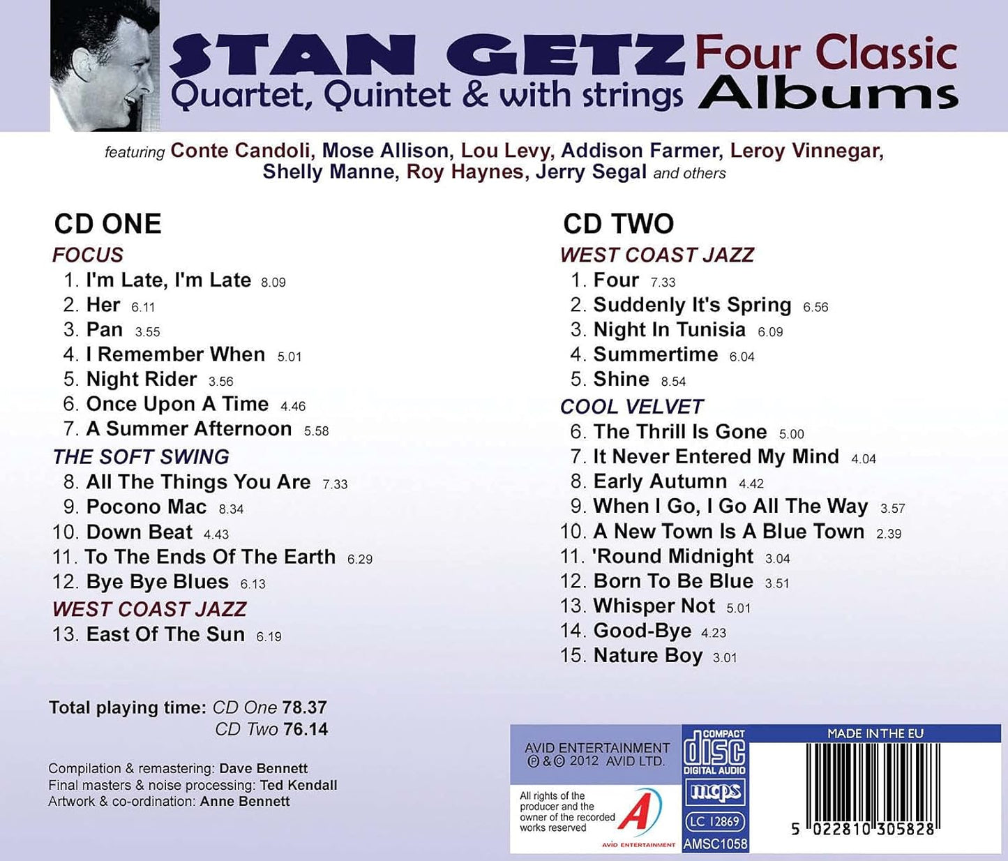 STAN GETZ - Four Classic Albums (Focus / The Soft Swing / West Coast J ...