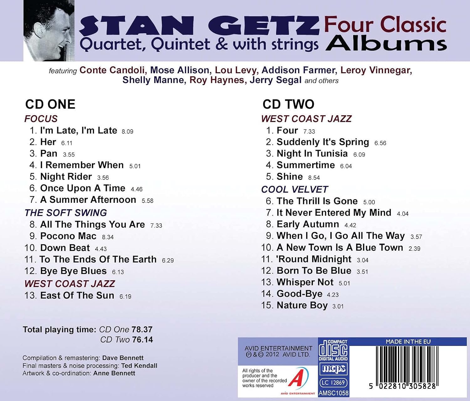 STAN GETZ - Four Classic Albums (Focus / The Soft Swing / West Coast J ...