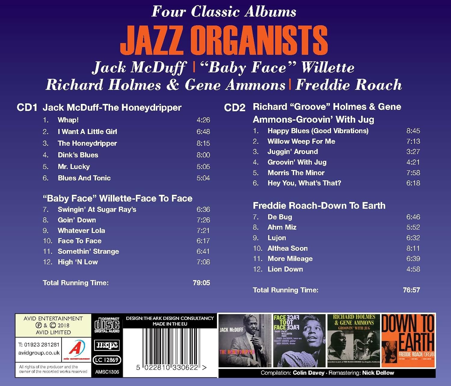 JACK MCDUFF / 'BABY FACE' WILLETTE / RICHARD HOLMES & GENE AMMONS / FR ...