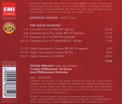 Vivaldi: The Four Seasons & Three Concertos for Violin (Deluxe Edition ...