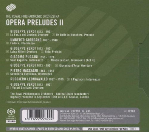Opera Preludes II - Andrea Licata, Royal Philharmonic (Hybrid SACD ...