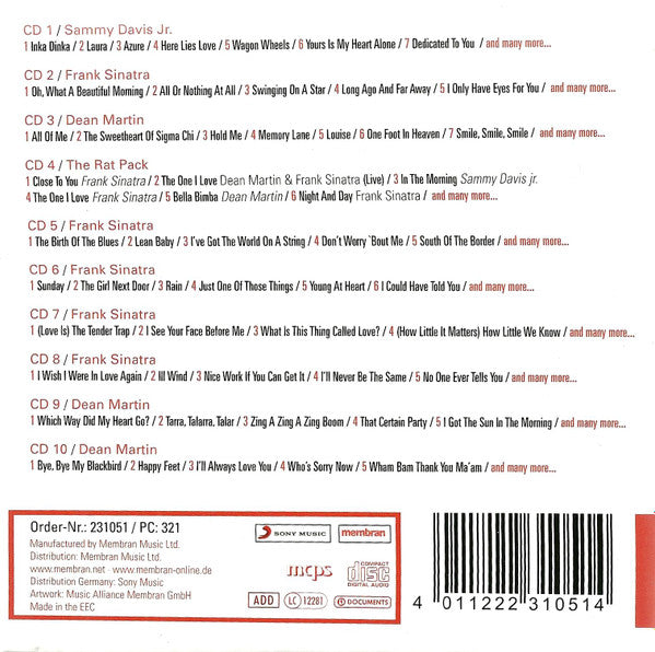 THE RAT PACK (10 CDS) – ClassicSelect World