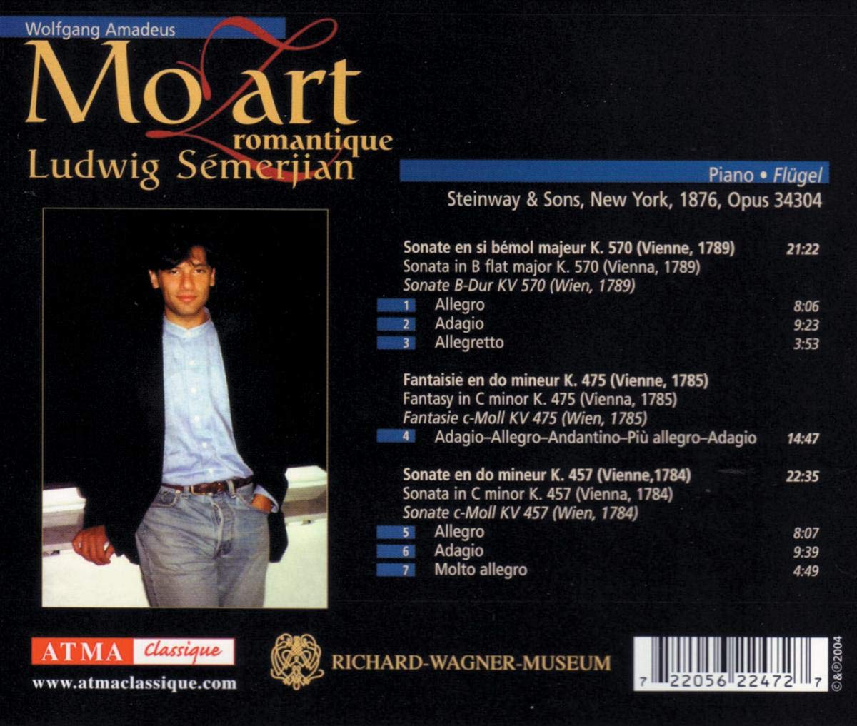 Mozart: Piano Sonatas, Vol. V (K. 570 & K. 475): Ludwig Sémerjian – ClassicSelect World