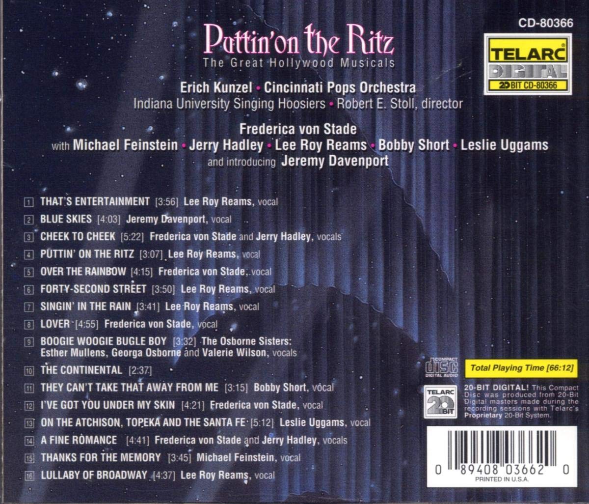 PUTTIN' ON THE RITZ: The Great Hollywood Musicals - Erich Kunzel, Cinc ...