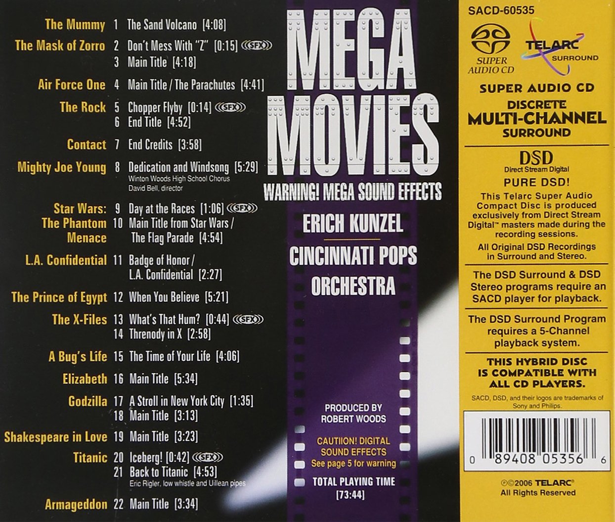 Mega Movies - Erich Kunzel & Cincinnati Pops Orchestra (Hybrid SACD ...