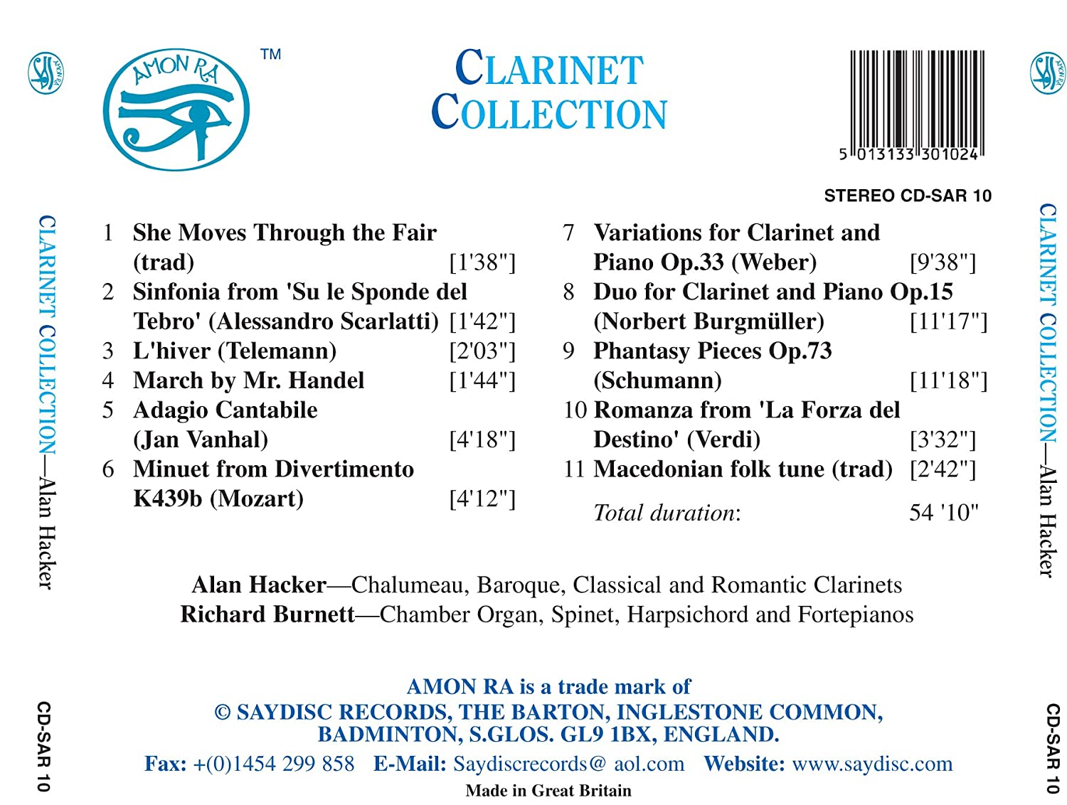 Clarinet Collection: Alan Hacker, Richard Burnett – ClassicSelect World